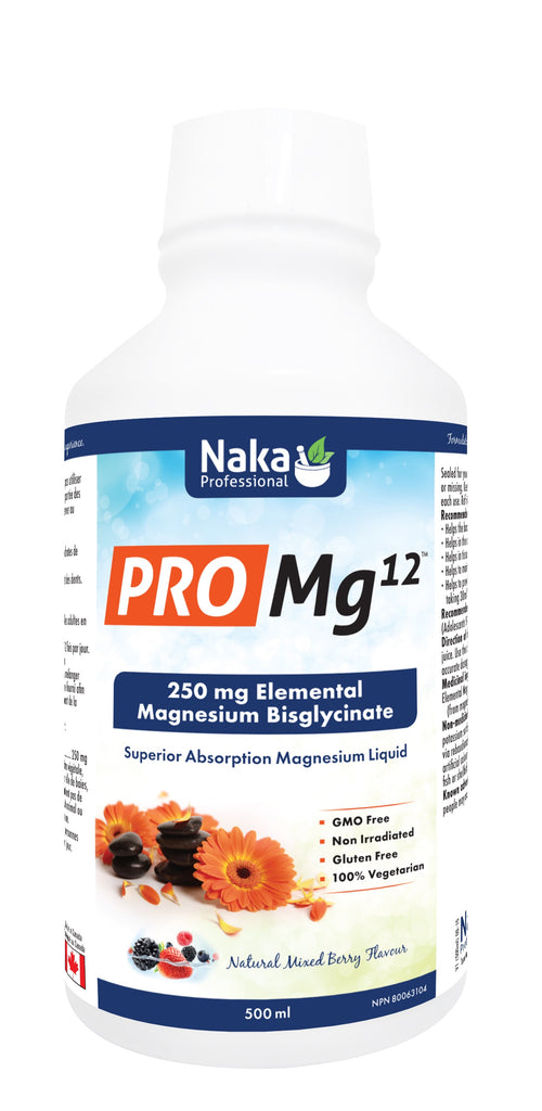Pro MG12 - 200mg Elemental Magnesium Bisglycinate - Natural Berry Flav ...