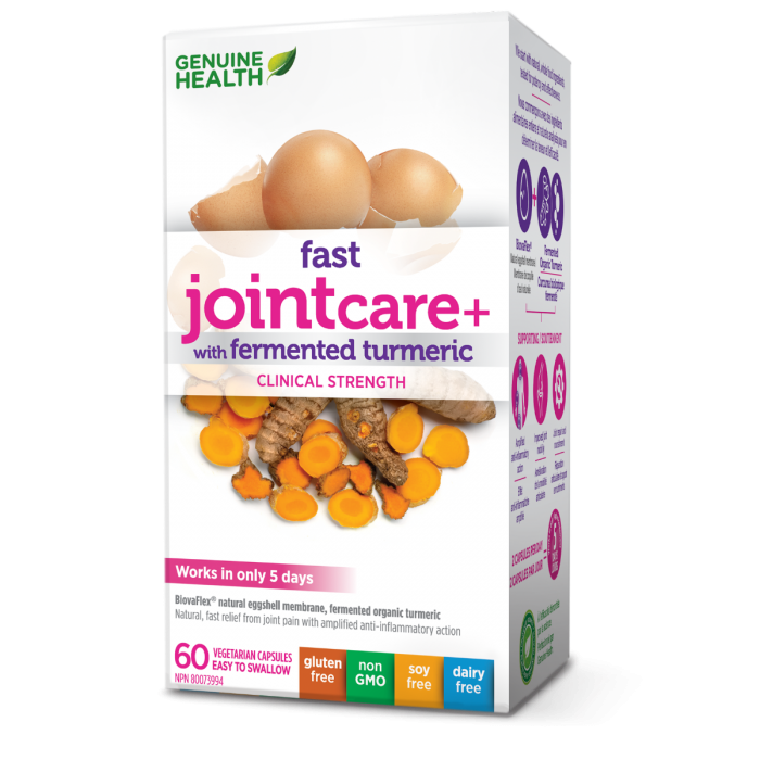 Fast Jointcare Fermented Turmeric 60vcaps - Genuine Health – Health ...